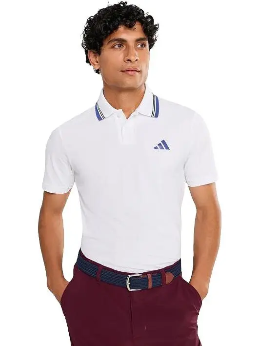 Adidas Ultimate365 Tour Climacool+ Polo Shirt Clothing Collegiate - White