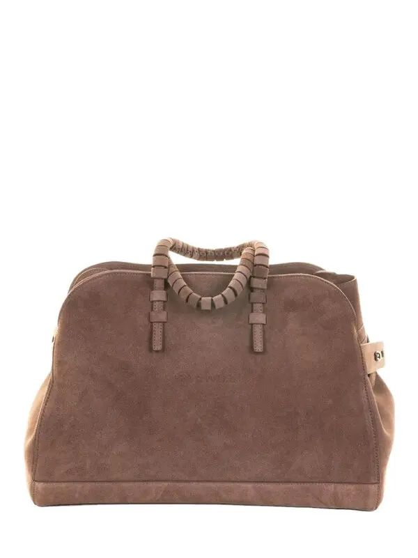 Casadei Park Avenue Leather Tote Bag - Brown