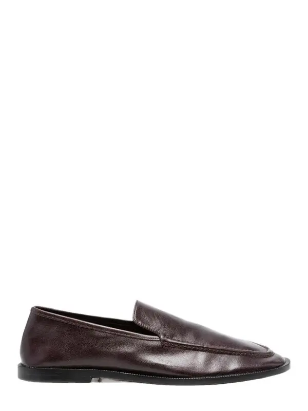 ALYSI Leather Loafers - Brown