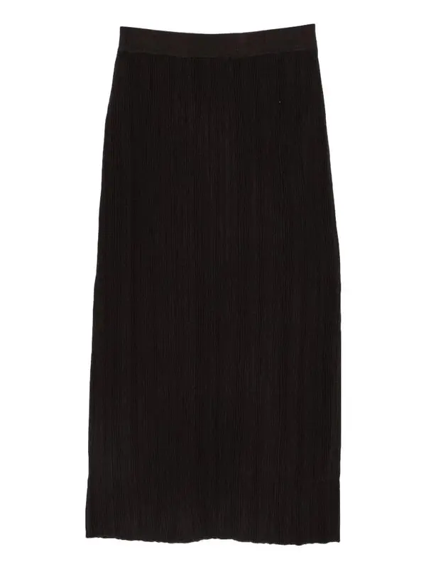 ALYSI Wool Long Skirt - Purple