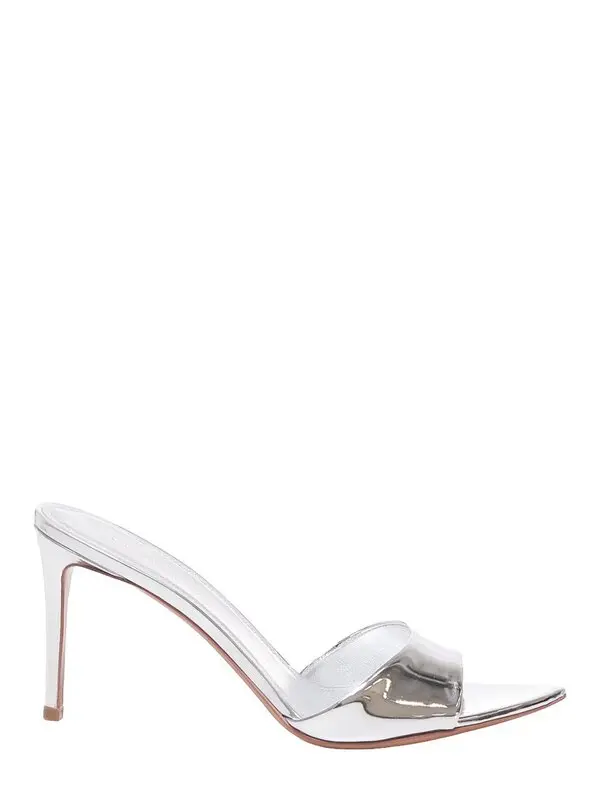 GIULIANO GALIANO Alixia 80mm Mules - Silver
