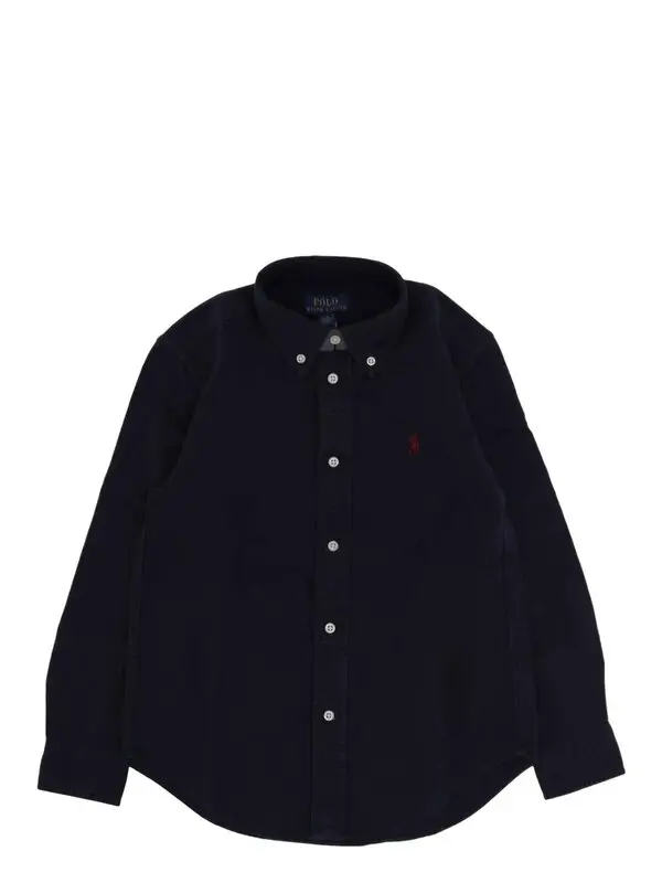 Polo Ralph Lauren Classic Collar Long Sleeve Shirt - Black