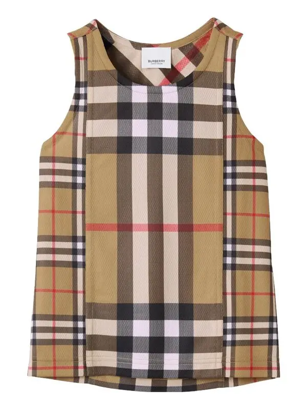 Burberry Vintage Check Mesh Tank Top - Multicolor