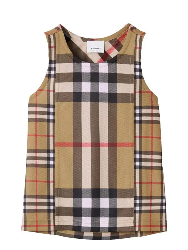 Burberry Vintage Check Mesh Tank Top - Multicolor