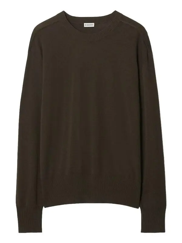 Burberry Drop-shoulder Wool Jumper - Black