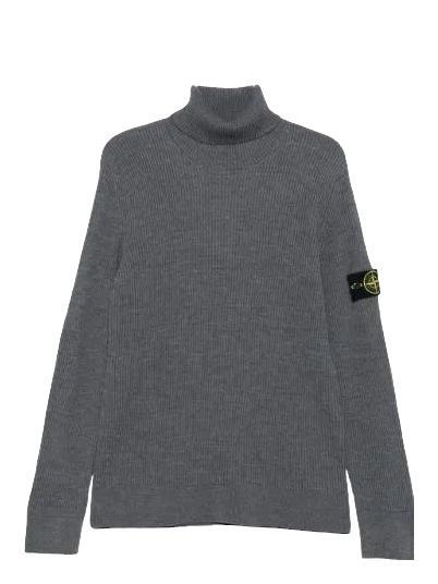 Stone Island Ribbed Turtleneck Sweater - No