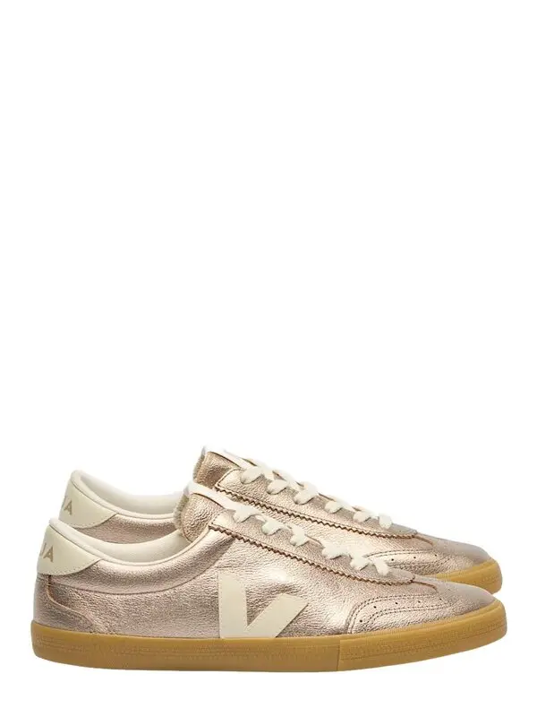 VEJA Metallic Low-top Sneakers - Nude