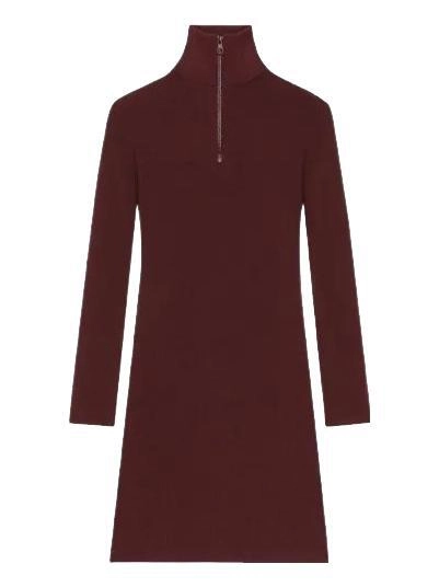 COURREGES Zipper-front Long Sleeve Dress - No