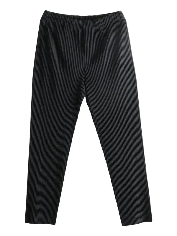 Issey Miyake Homme Plissé Pleated Trousers - Black