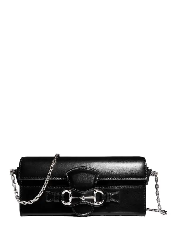 Gucci Wallet On Chain With Horsebit - Black