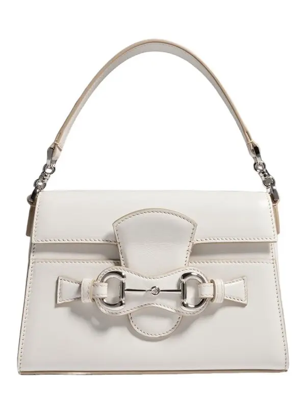 Gucci Horsebit Duomo Small Top Handle Bag - White