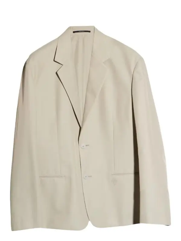 Gucci Lightweight Cotton Nylon Twill Blazer - Beige
