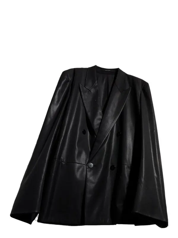 Gucci Wool Jacket With Chintzed Finish - Black