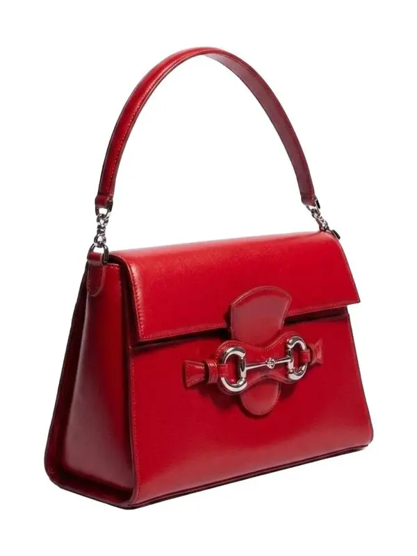 Gucci Horsebit Duomo Medium Top Handle Bag - Red
