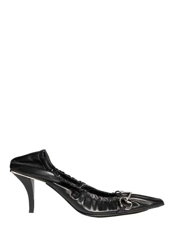 Gucci Vittoria Pump With Horsebit Detail - Black