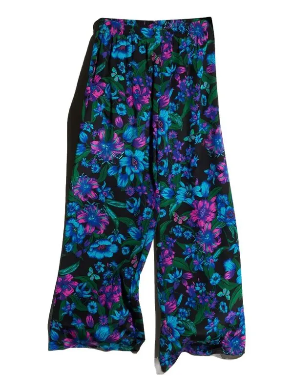 Gucci Printed Silk Leisure Pants - Multi-color