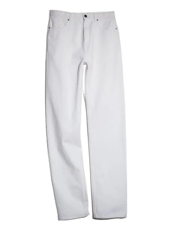 Gucci Washed Cotton Denim Pants - White