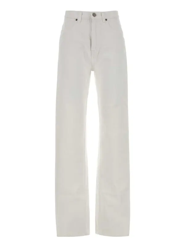 Gucci Washed Cotton Denim Pants - White