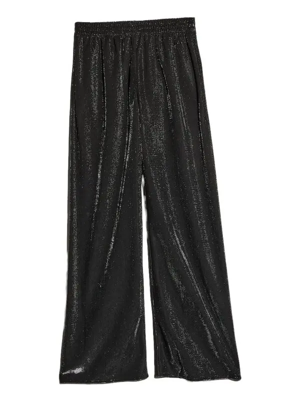 Gucci Jersey Pants With Iridescent Effect - Black