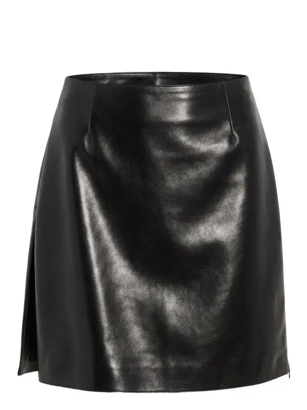 Gucci Soft Nappa Leather Mini Skirt - Black