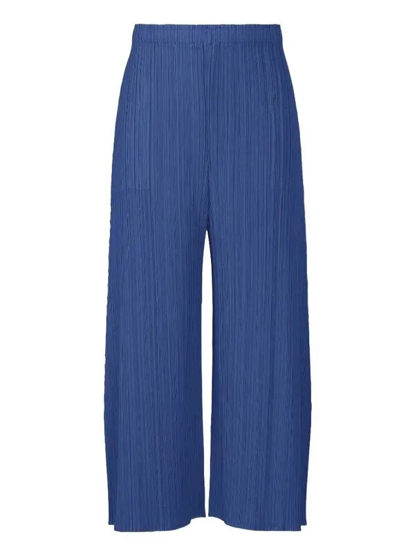 Issey Miyake Wide-leg Pleated Trousers - Blue