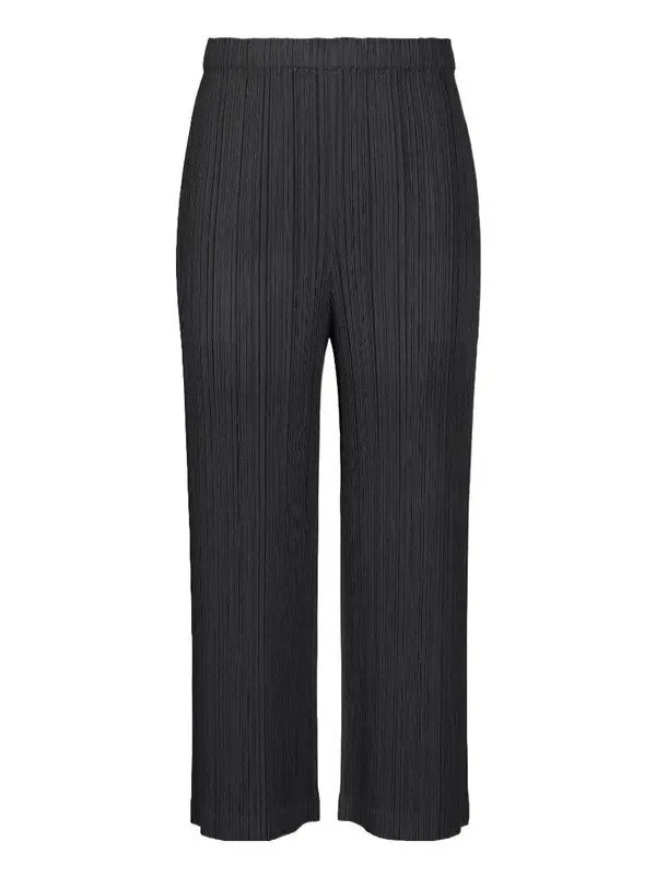 Issey Miyake Straight-leg Pleated Trousers - Black