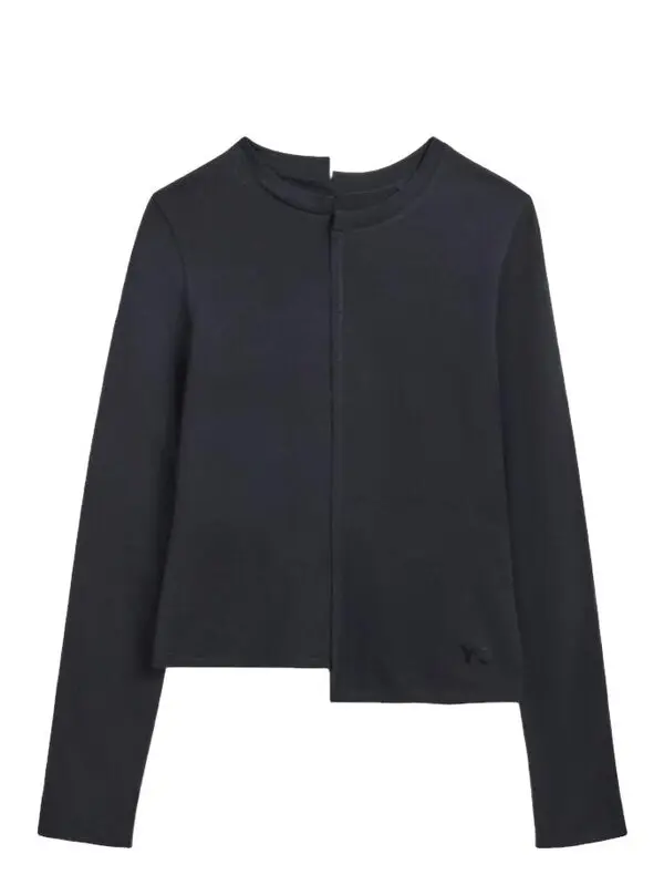 Y3 Fitted Long Sleeve Tee - Black