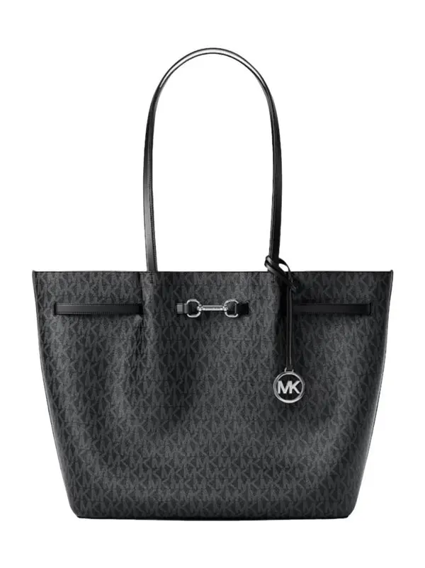 Michael Kors Carson Large Signature Logo Tote Bag - Black