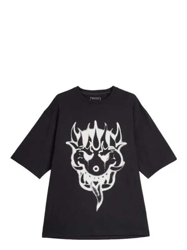 Y3 Oversized Graphic T-shirt - Black