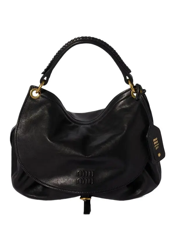 Miu Miu Rendez-vous Leather Bag - Black
