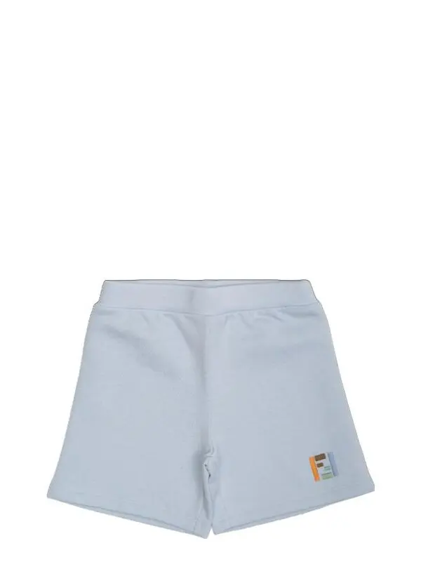 Fendi Elastic Waist Logo Shorts - Blue