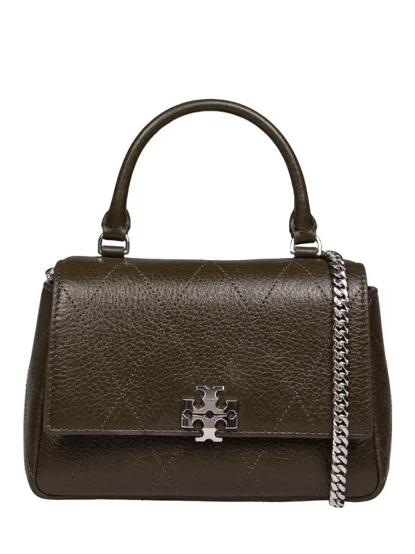 Tory Burch Mini Charlie Quilted Top-handle Crossbody Bag - Leccio