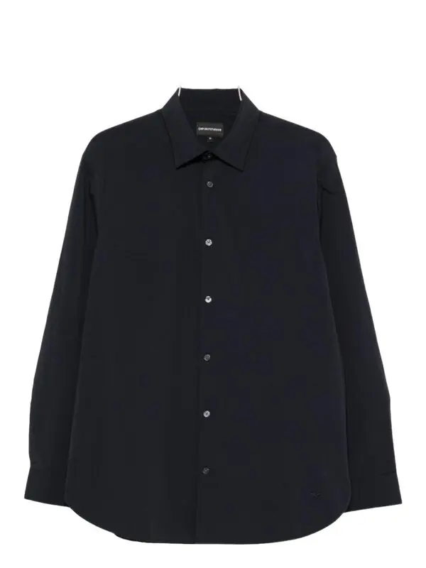 Emporio Armani Button-up Long-sleeve Shirt - Black