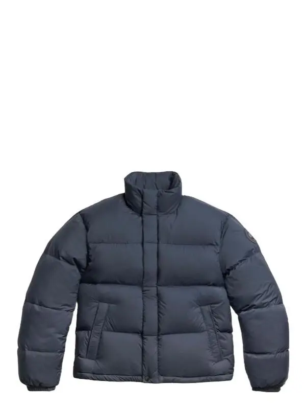 Canada Goose Logo Patch High-neck Down Jacket - Mulan
