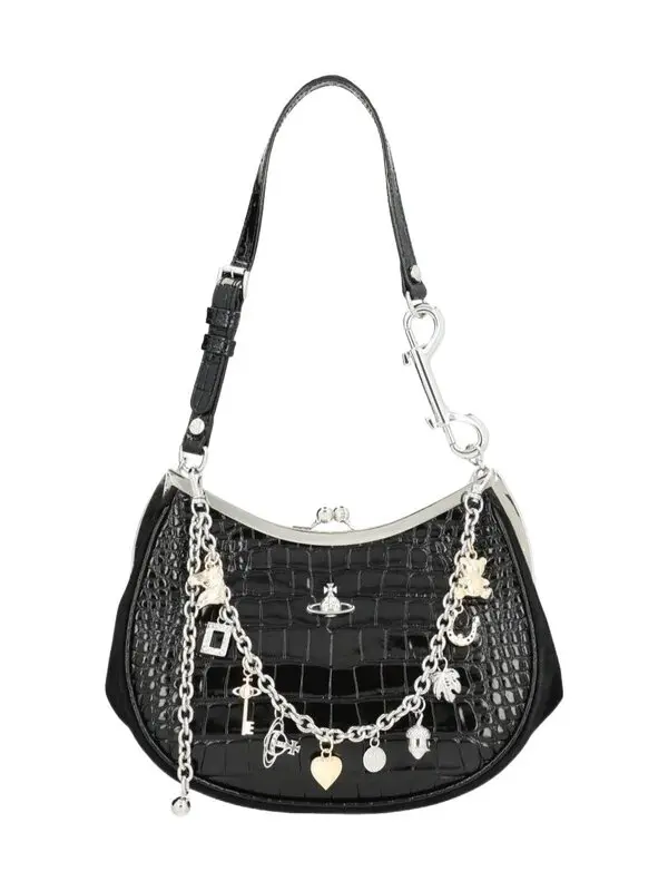 VIVIENNE WESTWOOD Charm Frame Shoulder Bag - Black