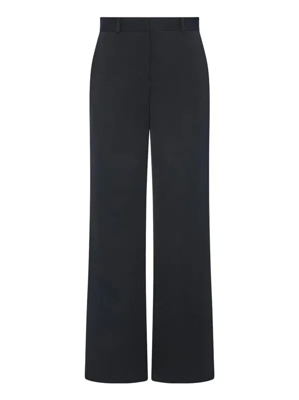 THE ROW Lind Bootcut Trousers With Satin Tuxedo Stripes - Black