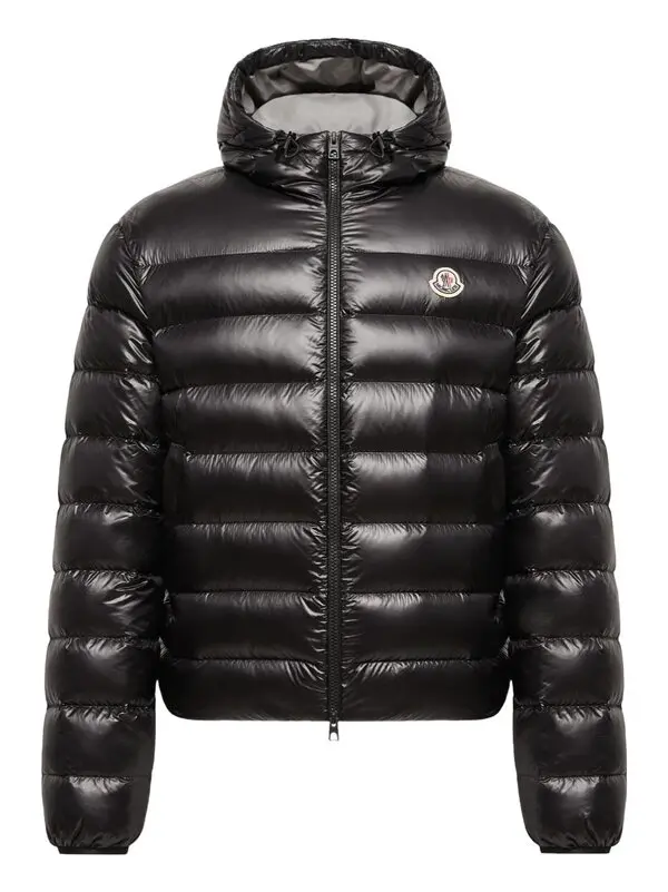 Moncler Forzo Logo Patch Down Jacket - Black