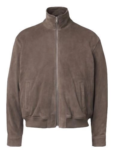 FRAME Suede Blouson Jacket - Beige
