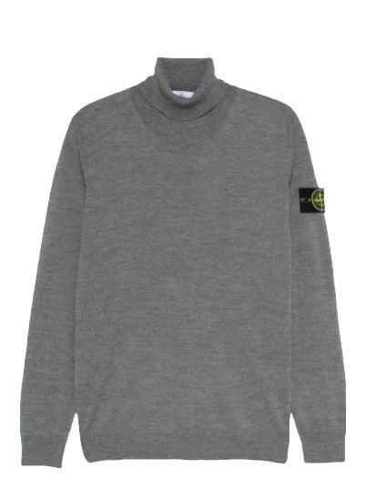 Stone Island Compass Motif Turtleneck Sweater - No