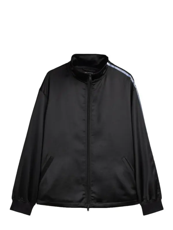 Y3 Satin Gradient 3-stripes Track Top - Black
