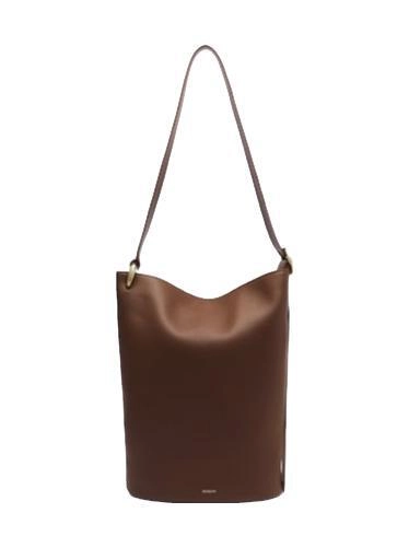 JOSEPH Leather Bucket Shoulder Bag - Brown