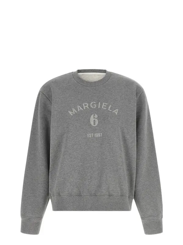 MAISON MARGIELA Logo Print Sweatshirt - Gray