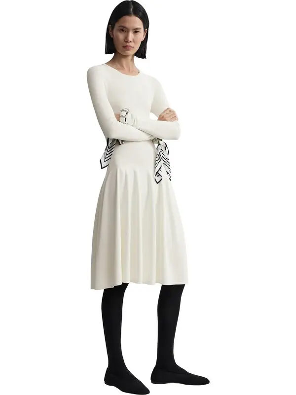 TOTEME Sculptural Knit Dress - Off-white