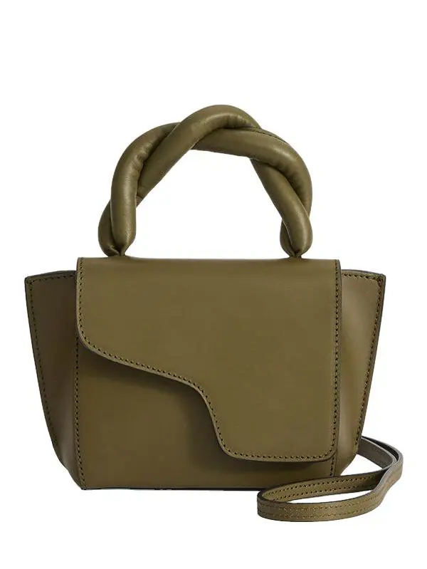 ATP ATELIER Montalbano Leather/nappa Mini Handbag - Turtle