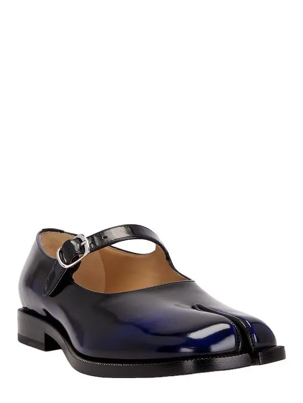 MAISON MARGIELA Tabi Mary Jane Flat - Blue Black