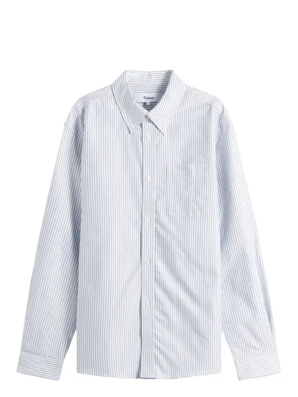 PALMES Deuce Oxford Shirt - Blue Stripe