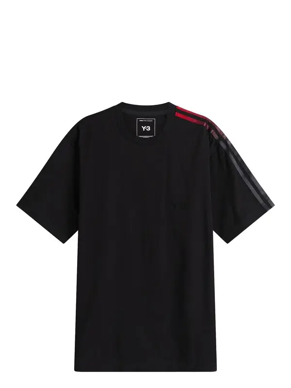 Y3 Gradient Stripes T-shirt - Black