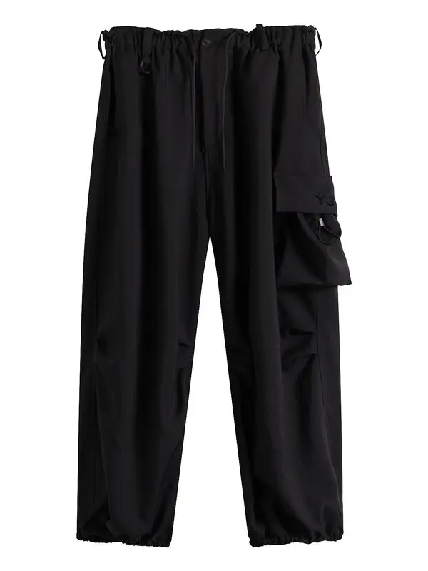 Y3 Sport Uniform Wide Cargo Pants - Black