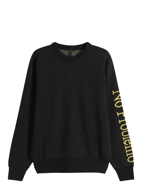 NO PROBLEMO Logo Knit Jumper - Black