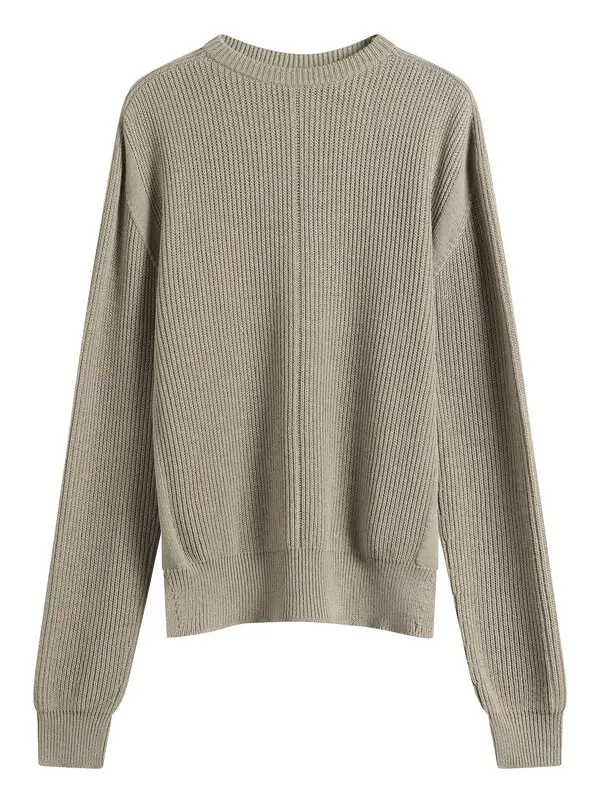 Rick Owens Fisherman Round Neck Jumper - Pearl